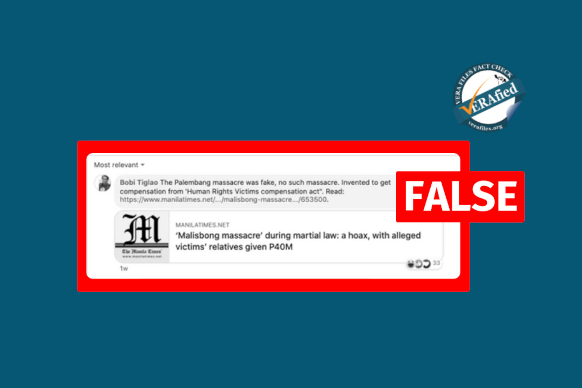 VERA FILES FACT CHECK: Columnist Tiglao falsely claims Palimbang ...