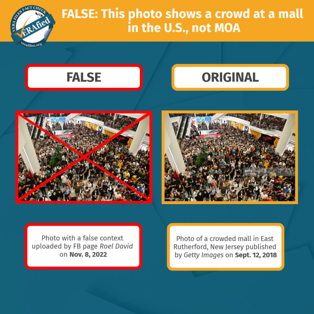 VERA FILES FACT CHECK: Posts claiming ‘Itaewon-like’ crowd crush at MOA ...