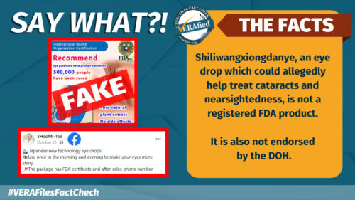 Vera Files Fact Check Fb Post Website Advertise Fake Eye Drops Vera