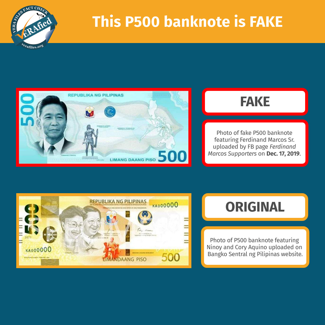 BSP DID NOT issue P500 Marcos Sr. banknote