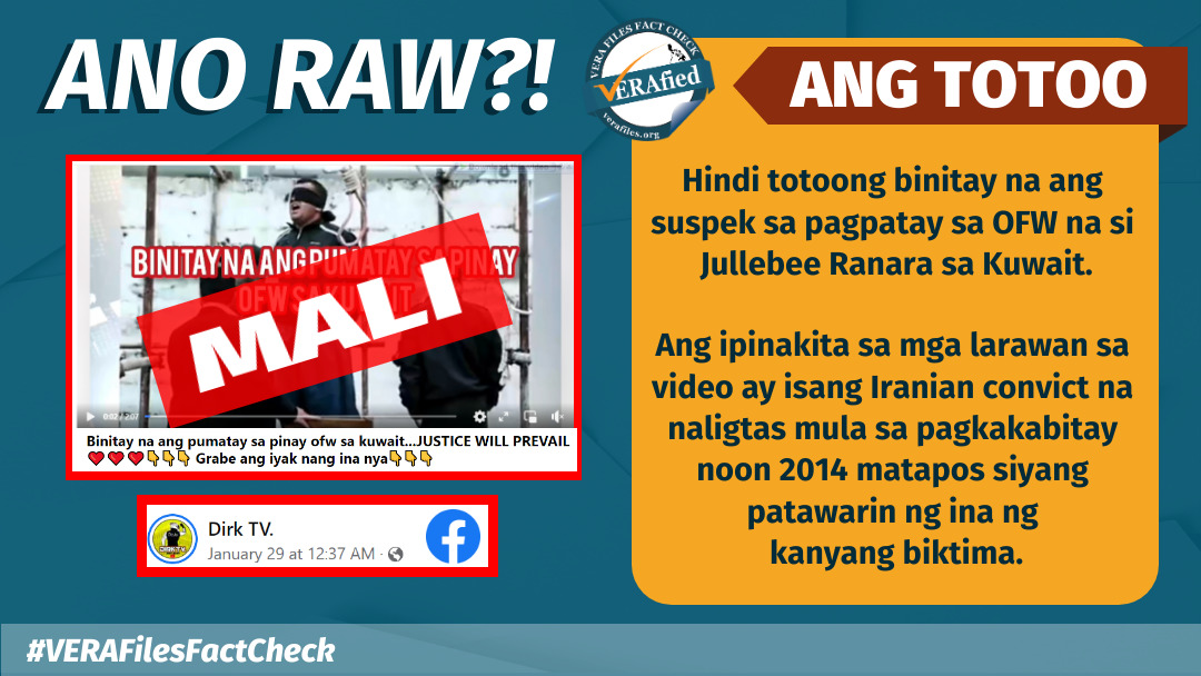 Video DOES NOT show execution of OFW murder suspect