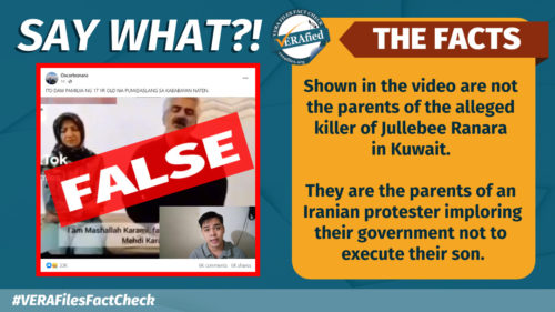 FB video does NOT show parents of alleged killer of Ranara in Kuwait