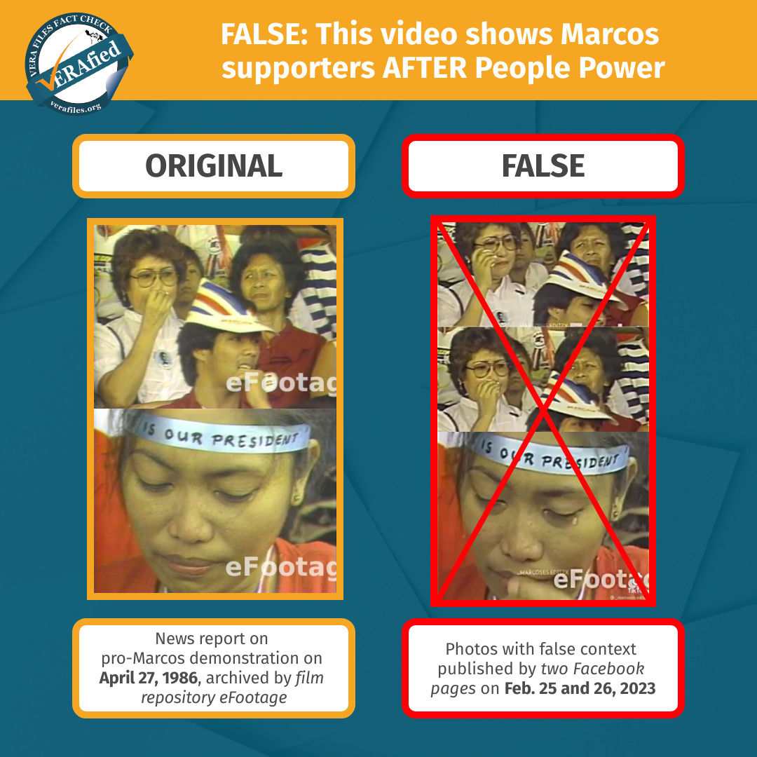 Media DID report on ‘pro-Marcos crowds’ in 1986