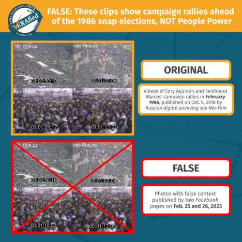Media DID report on ‘pro-Marcos crowds’ in 1986