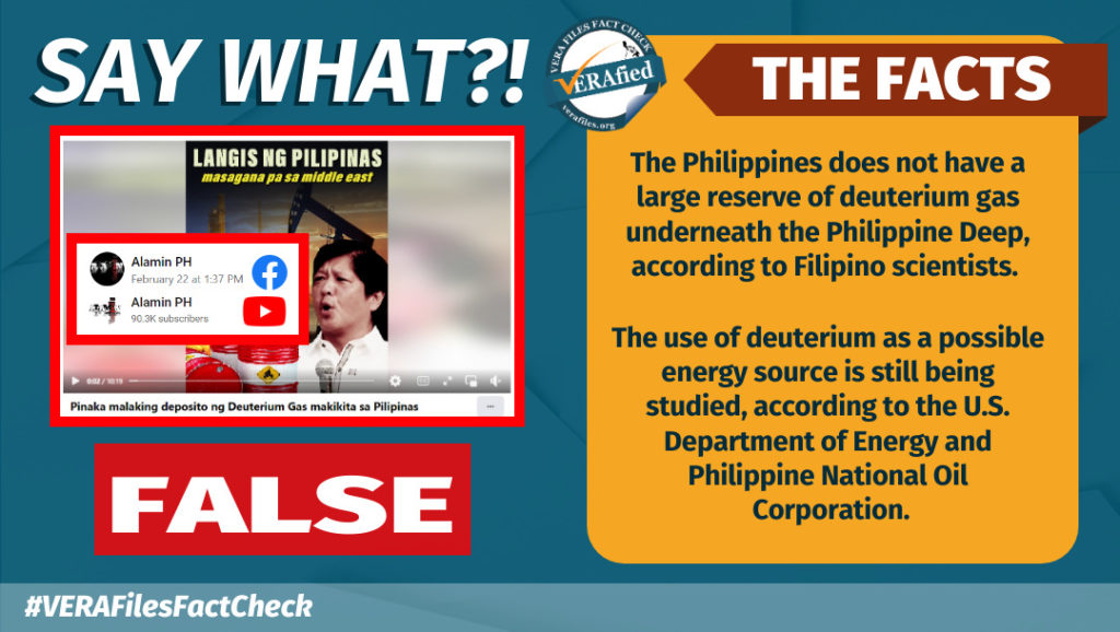 PH DOES NOT have huge deuterium deposits
