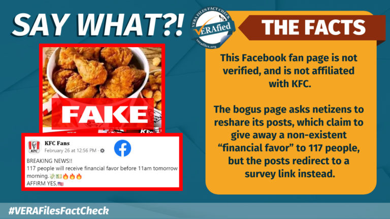 FAKE posts on KFC ‘financial favor’ giveaway fool netizens