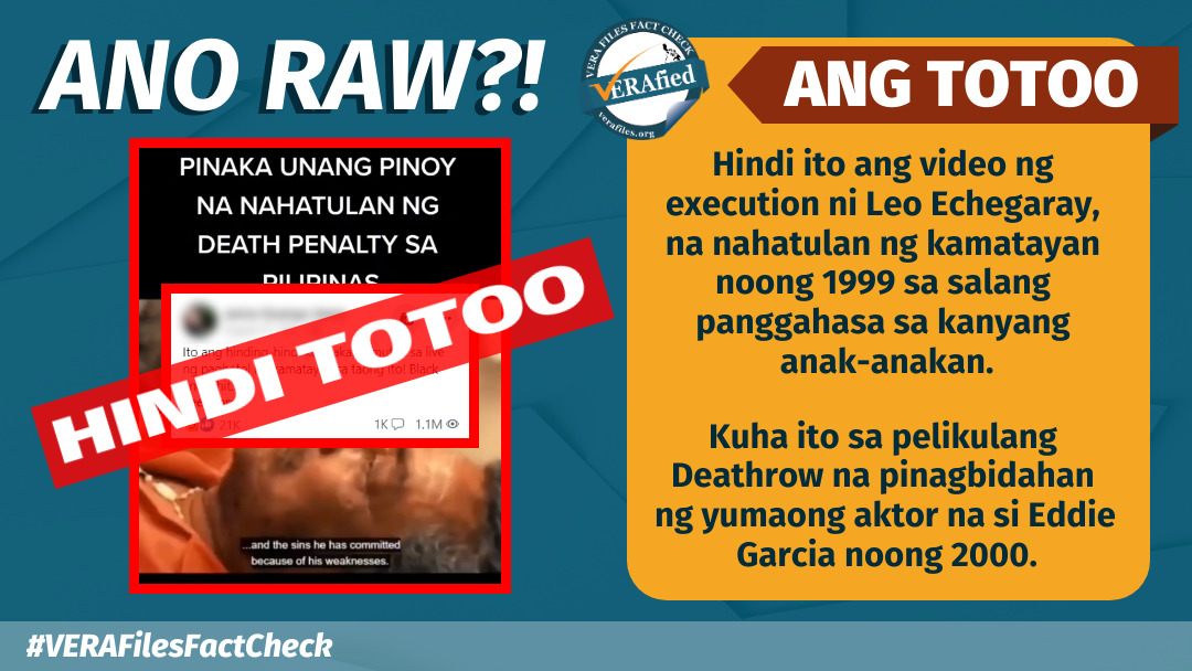 Video does NOT show first Filipino sentenced to death