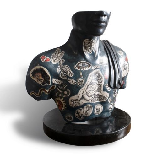 Julie Lluch’s ‘tattoos’ on sculpture are her protest against the drug ...