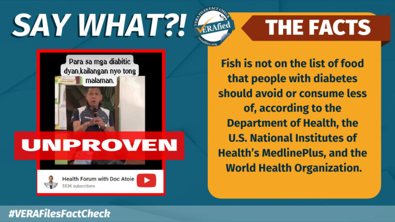 VERA FILES FACT CHECK: FB reel revives UNPROVEN claim about fish ...