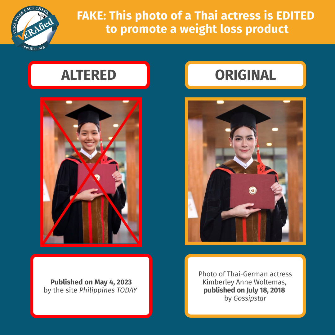 VERA FILES FACT CHECK: Ad for weight loss product by ‘genius Filipina ...