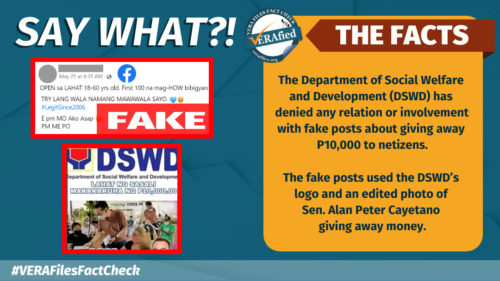 VERA FILES FACT CHECK: Netizens share FAKE DSWD P10,000 giveaway - VERA ...