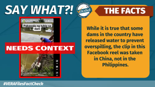 VERA FILES FACT CHECK: FB reel of dam opening NEEDS CONTEXT - VERA Files