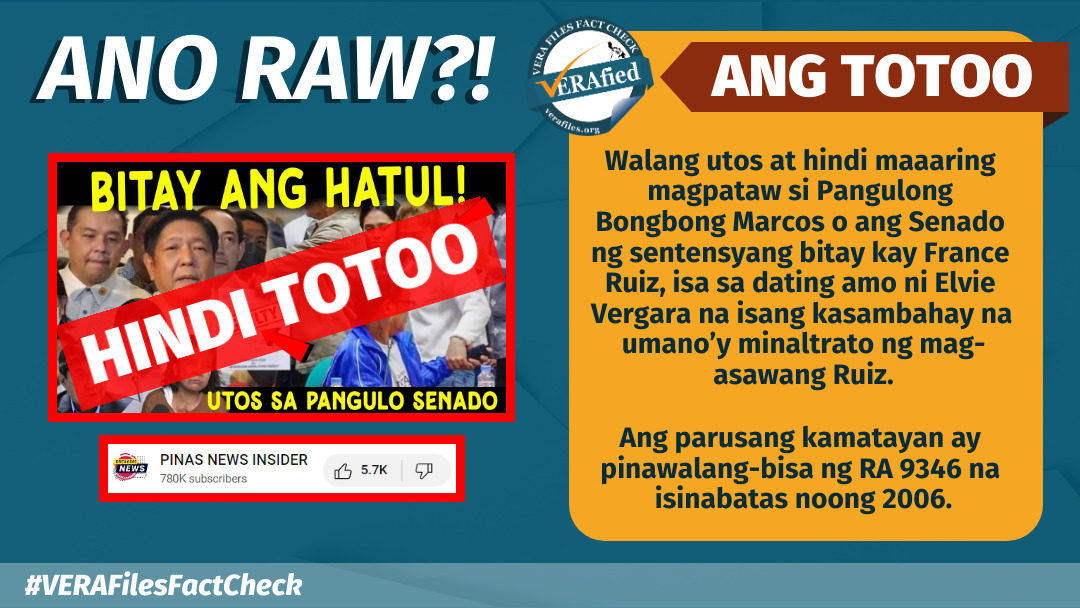 VERA FILES FACT CHECK: NO death penalty imposed on employer of domestic ...