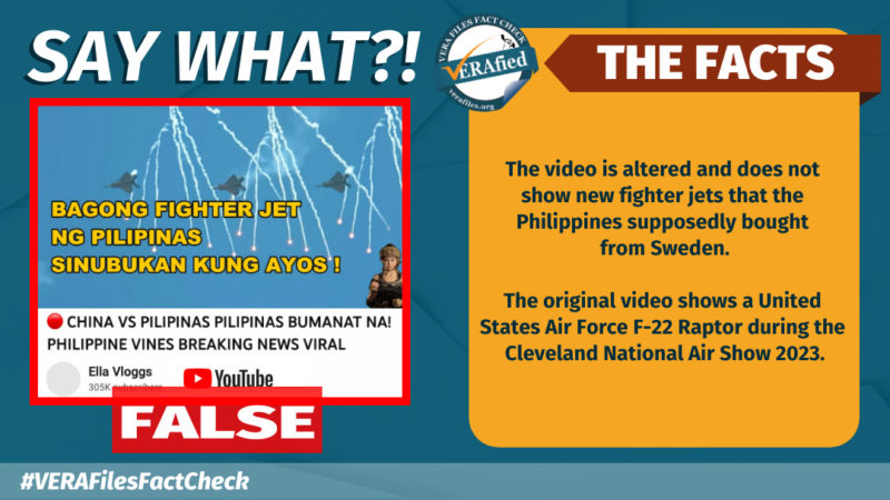 VERA FILES FACT CHECK: NO new PH fighter jets from Sweden - VERA Files