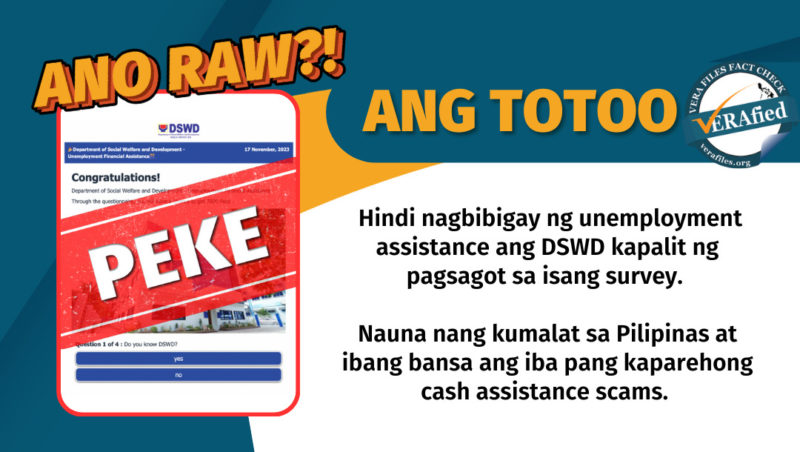 VERA FILES FACT CHECK: Mga PEKENG website ng ‘DSWD’ para sa ayuda sa mga walang trabaho ...