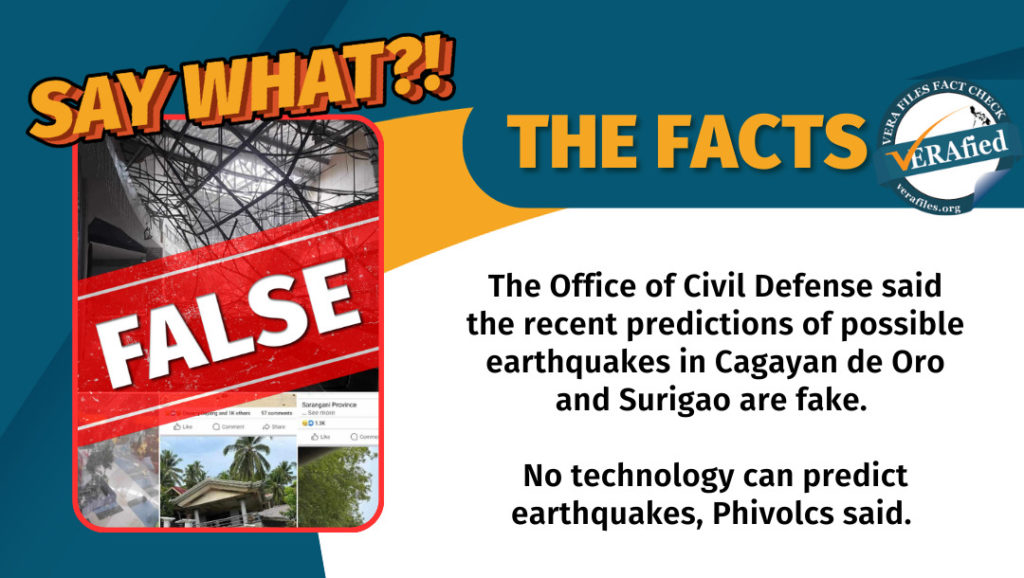 VERA FILES FACT CHECK: ‘Phivolcs prediction’ of possible quakes in ...