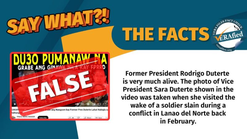 VERA FILES FACT CHECK: Rodrigo Duterte NOT dead - VERA Files