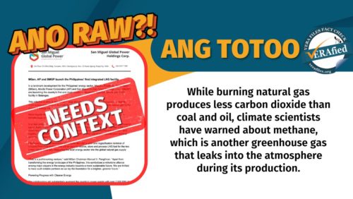 VERA FILES FACT CHECK: Power companies lauding ‘environmental advantages’ of natural gas needs ...