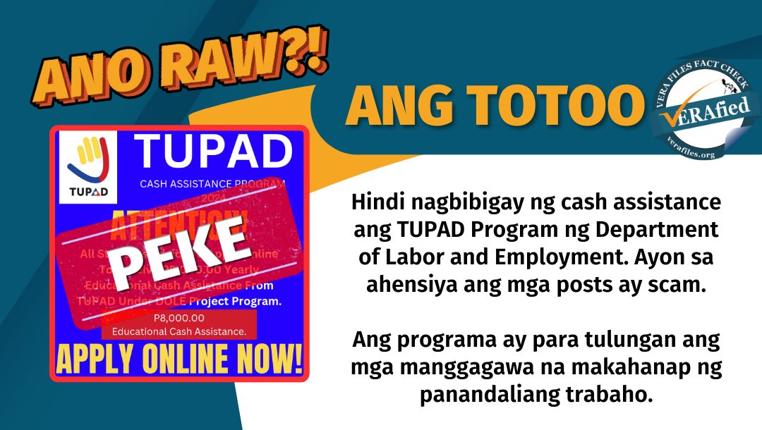 NO DOLE TUPAD scholarship