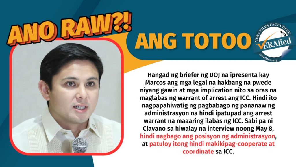 FACT CHECK: Nangangailangan ng konteksto ang pahayag ni Clavano sa ICC ...