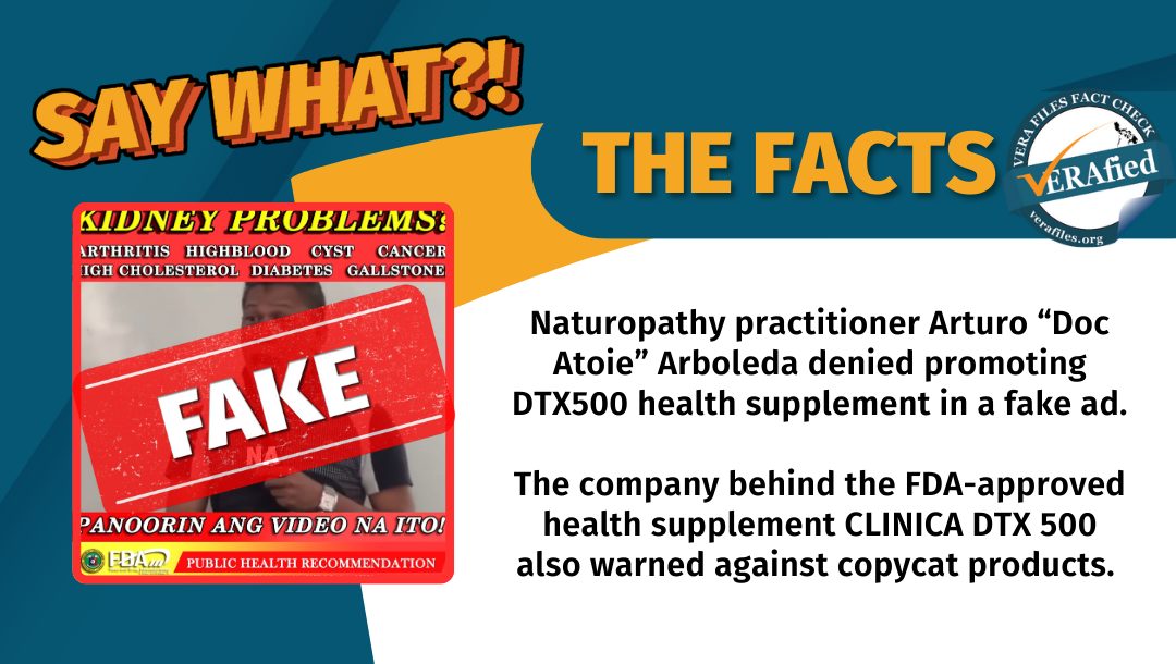 FAKE video claimed Doc Atoie promoted health supplement