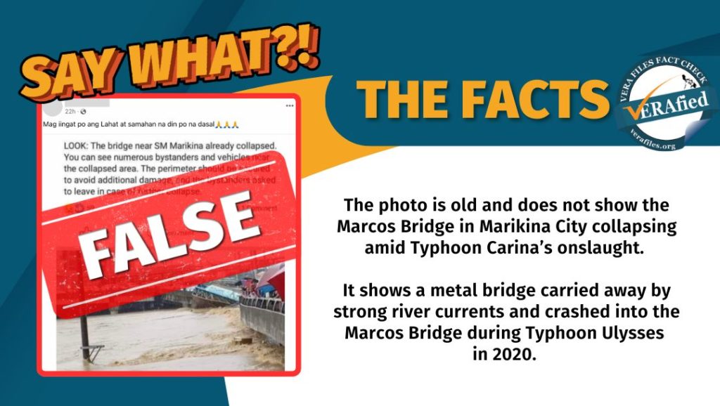 Marikina bridge did NOT collapse