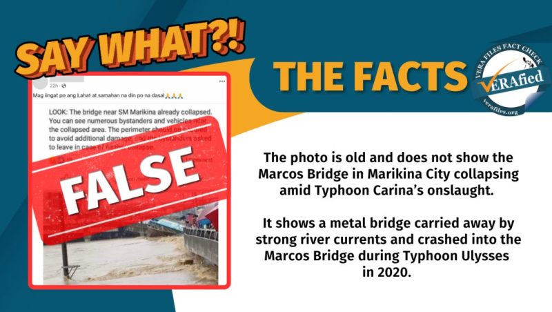 Marikina bridge did NOT collapse