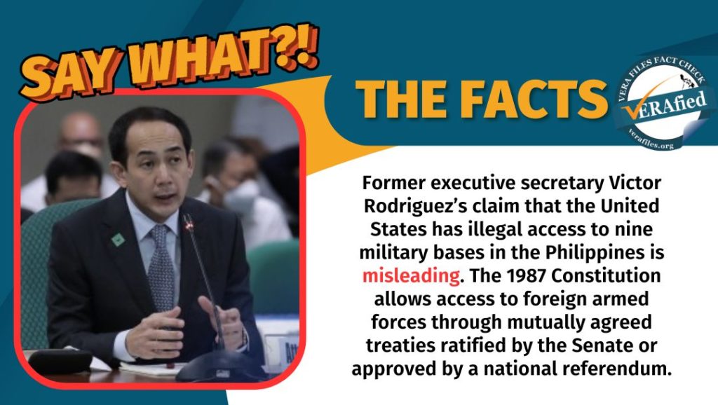 Rodriguez claim that U.S. has 9 bases in PH misleads