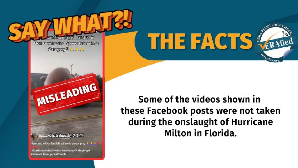 Hurricane Milton video compilation MISLEADS with unrelated clips