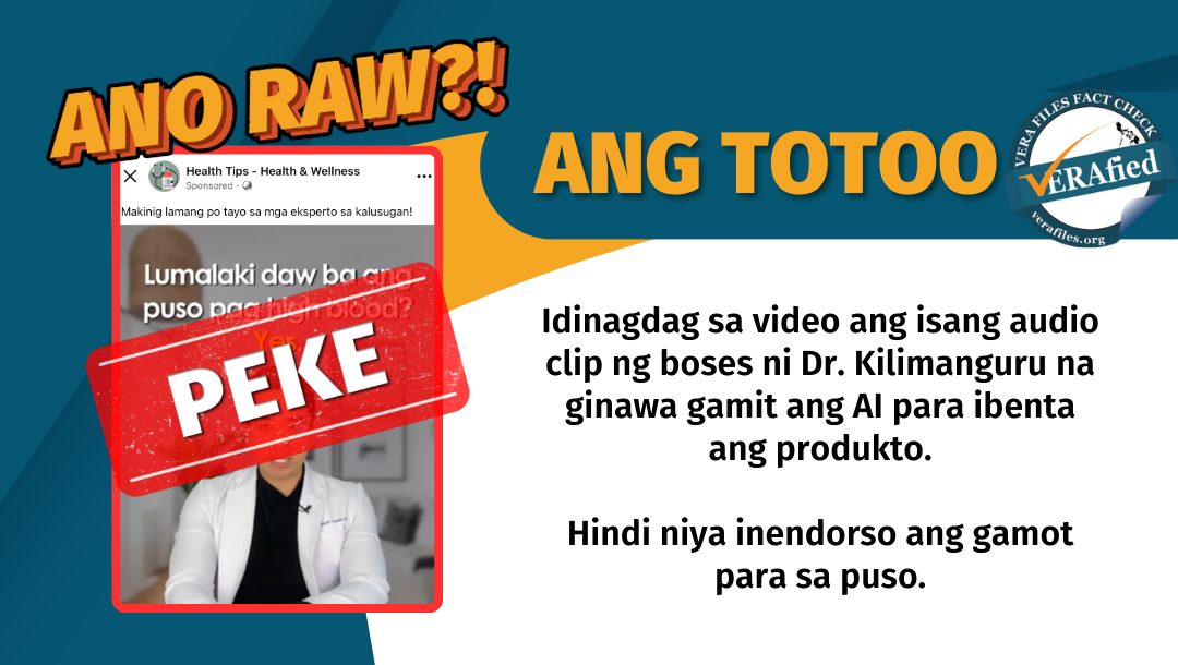 Dr. Kilimanguru did NOT endorse Vascuhealth