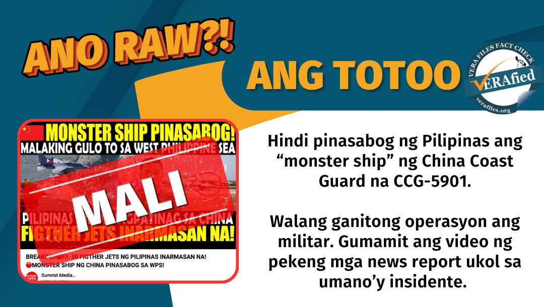 PH DID NOT bomb China's 'monster ship'