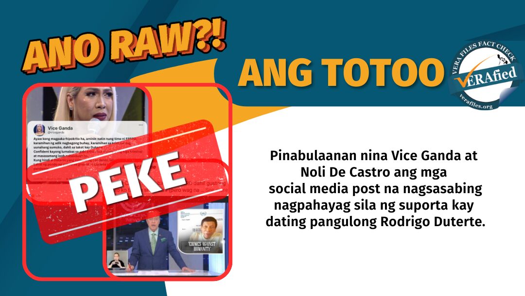 Vice Ganda, Kabayan did NOT show solidarity for Duterte