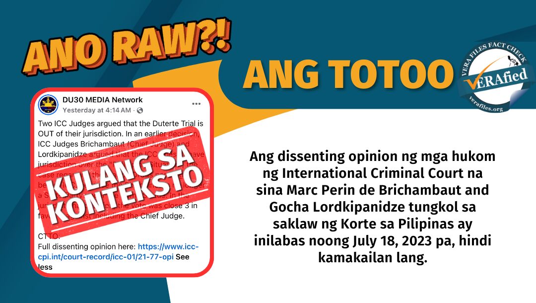 FACT CHECK: Judges ruling that ICC has no jurisdiction NEEDS CONTEXT ...