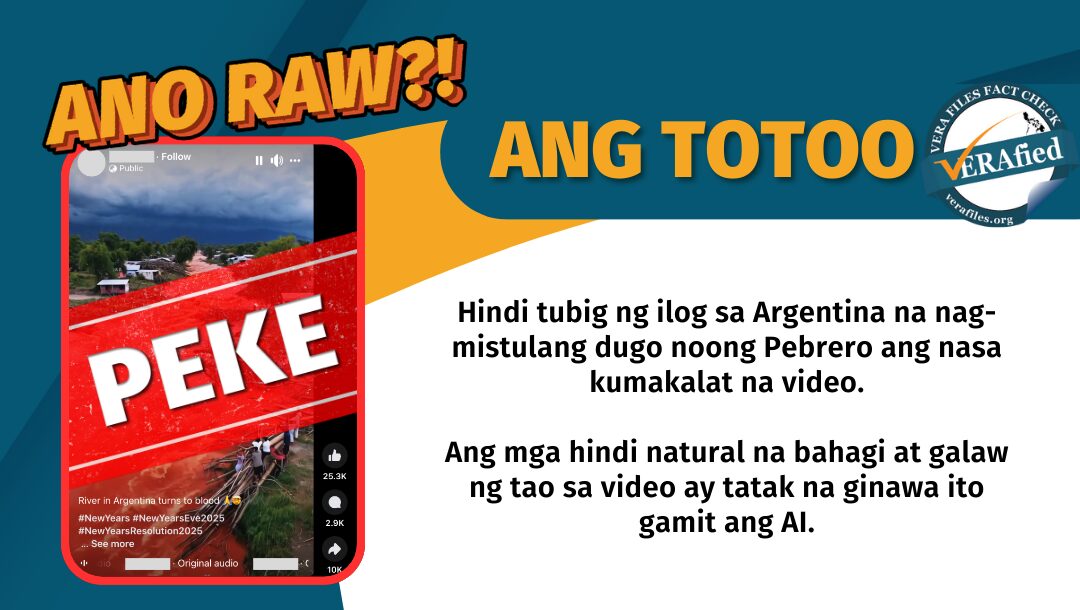 FACT CHECK: Video of “blood-red river in Argentina” AI-generated - VERA ...