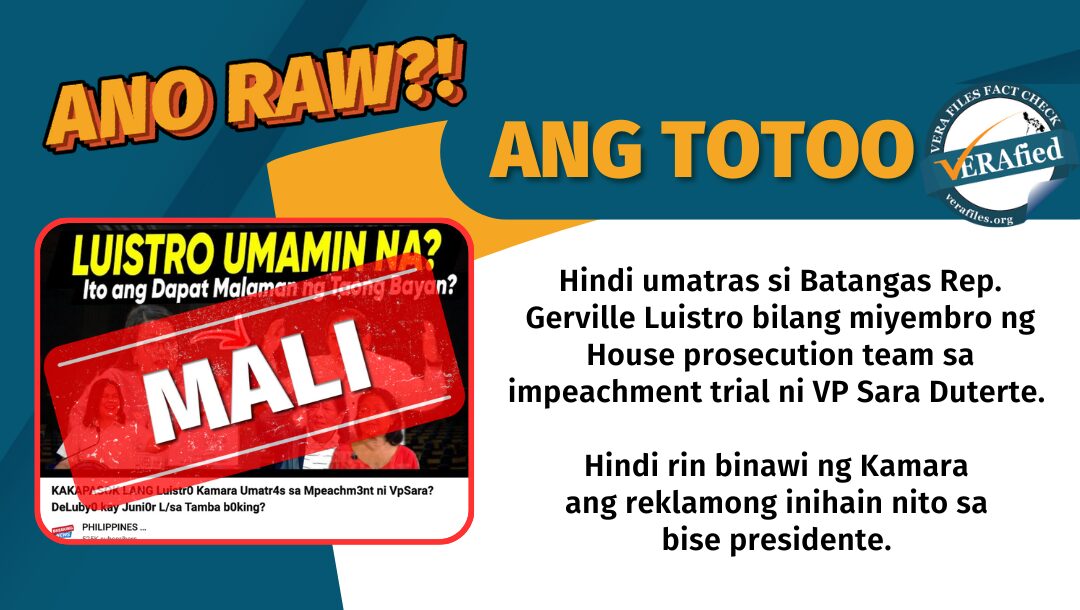 Luistro, House NOT backing out from Sara impeach trial