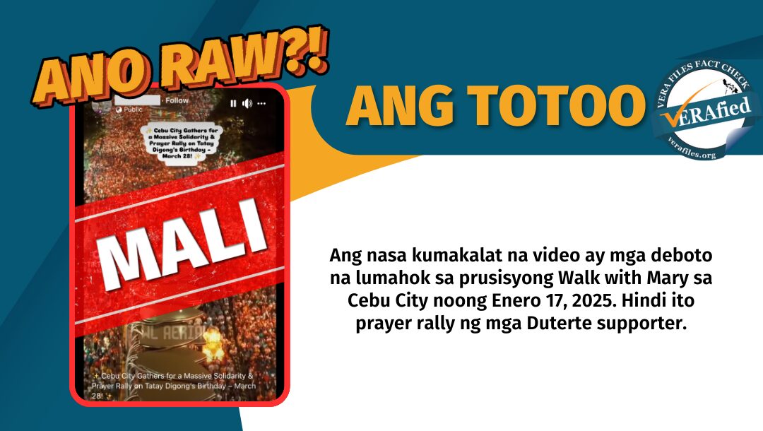 Video of Catholic procession in Cebu PASSED OFF as prayer rally for Duterte
