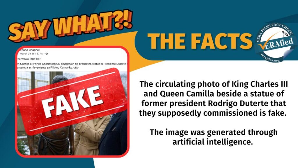 British King, Queen DID NOT commission a statue for Duterte