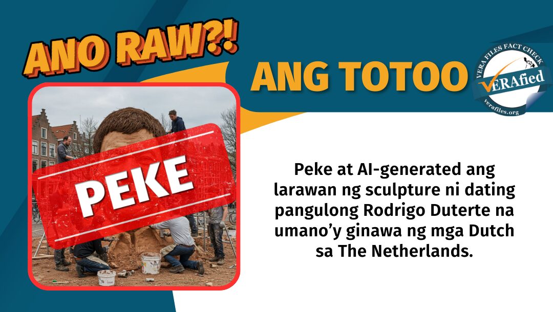 Duterte sculpture in Netherlands is AI-generated