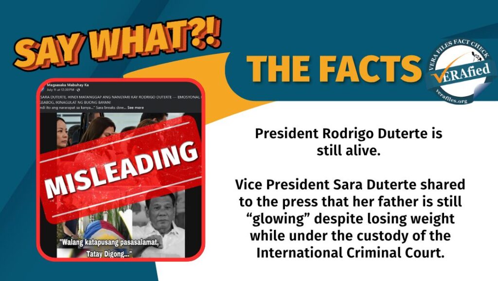 VP Sara photo MISLEADS, implies her father dead