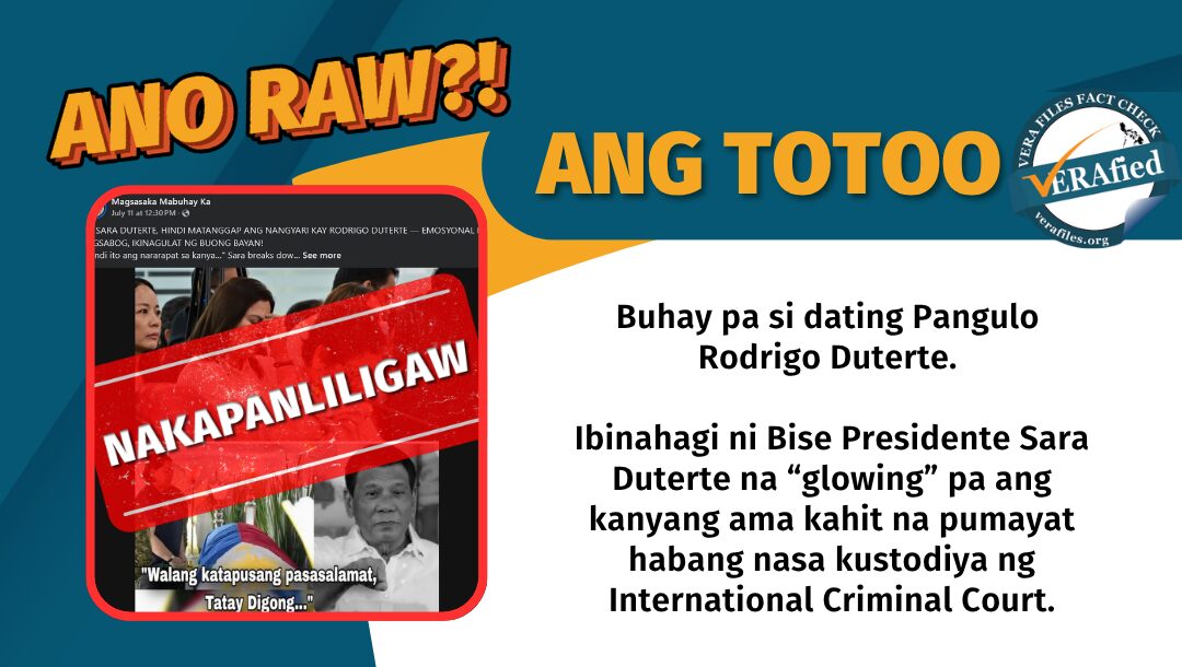 VP Sara photo MISLEADS, implies her father dead