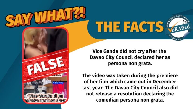 Vice Ganda did NOT cry over FALSE persona non grata verdict