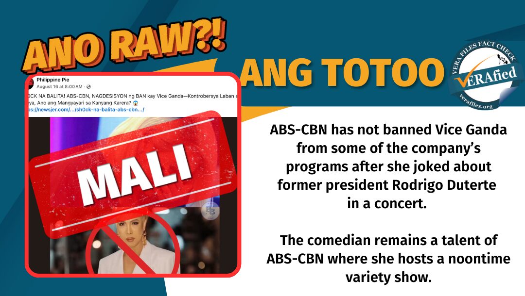 No Abs Cbn Ban Against Vice Ganda