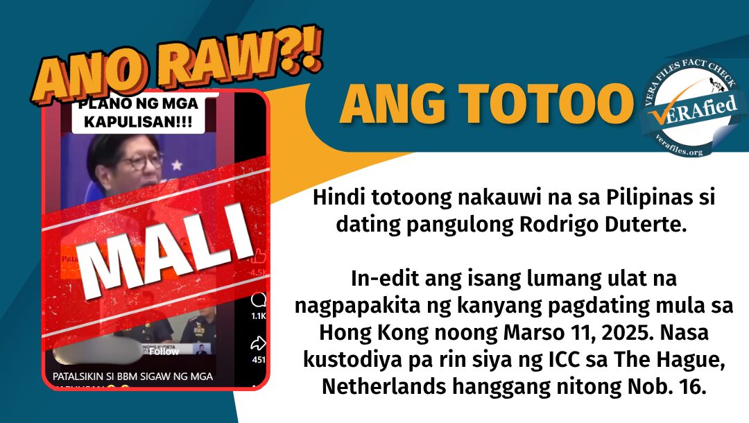 News report EDITED to falsely show PNP plans to oust Marcos Jr.