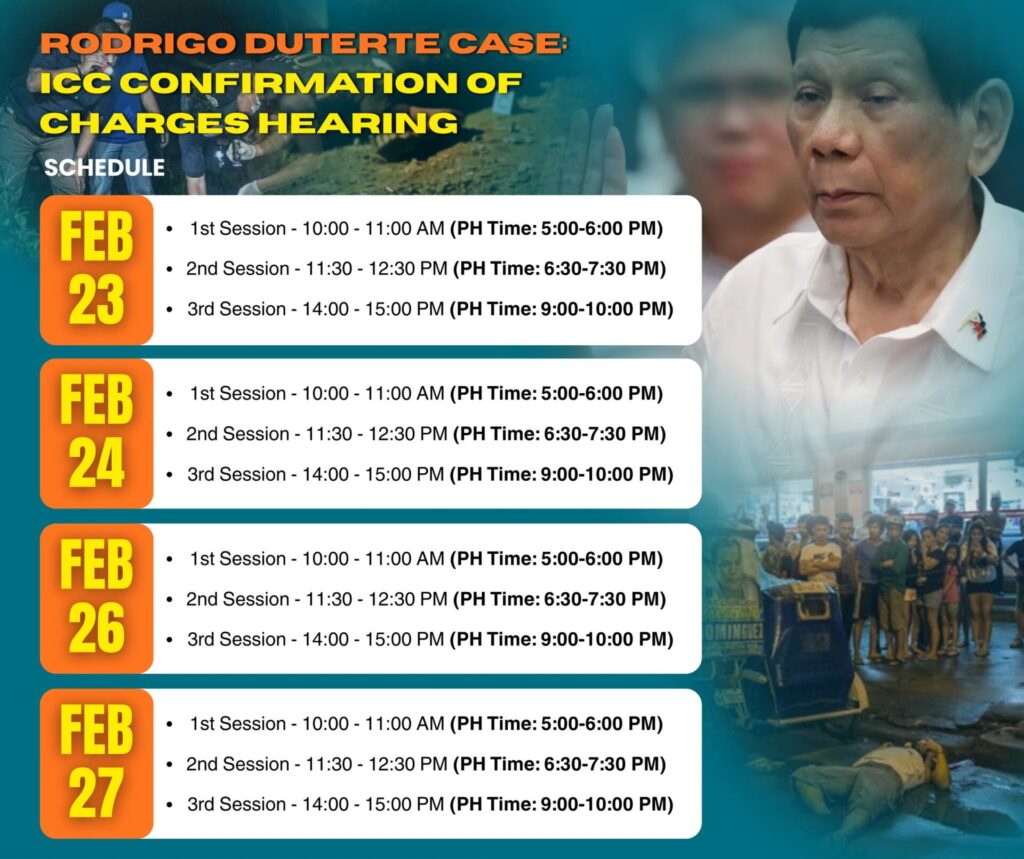 Rodrigo Duterte at the International Criminal Court Information Sheet ...
