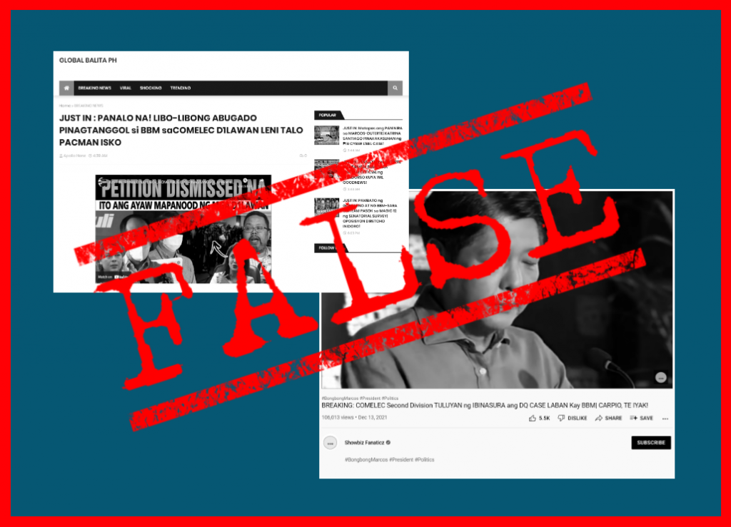 VERA FILES FACT CHECK: Cases vs Bongbong Marcos’ candidacy have NOT ...