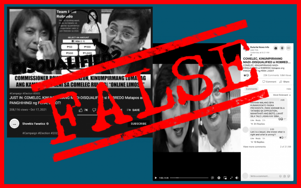 VERA FILES FACT CHECK: FAKE posts show Joey De Leon endorsing Robredo ...