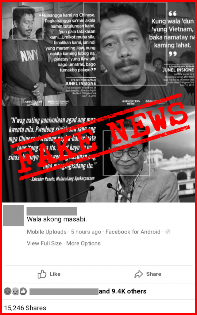 VERA FILES FACT CHECK: Netizens revive FAKE quote card in attempt to ...