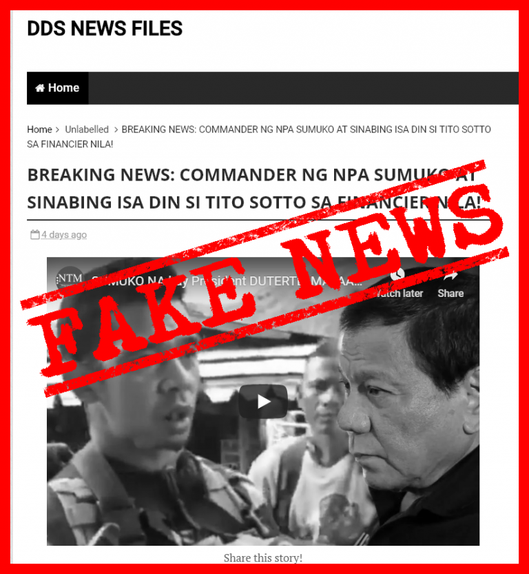 VERA FILES FACT CHECK: Tito Sotto’s statement on porn ban is from 2018 ...