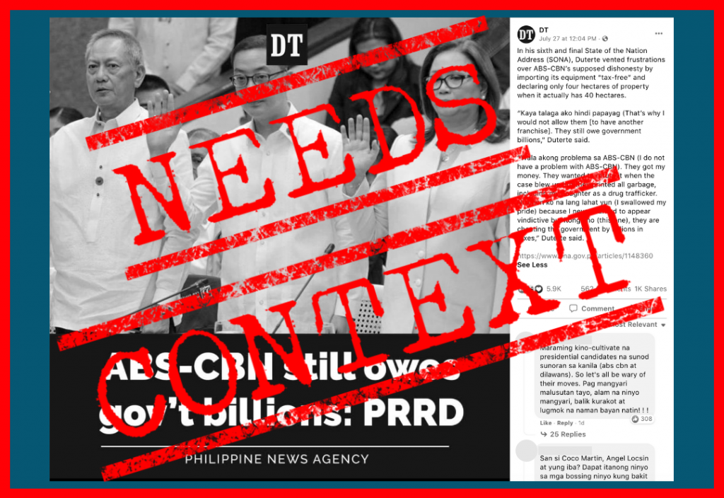 VERA FILES FACT CHECK: Marcoleta repeats false claims about ABS-CBN - VERA Files