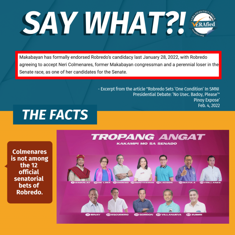 VERA FILES FACT CHECK: Marcos Jr. mali sa pagsabing ‘naging isyu lamang ...